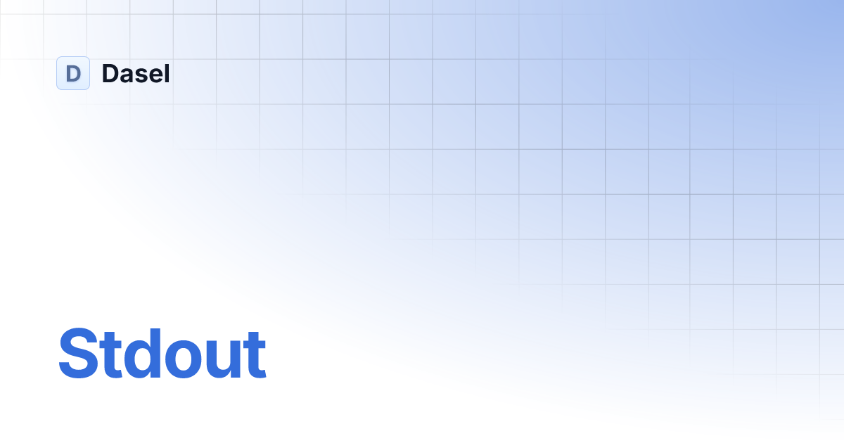 Stdout | Dasel